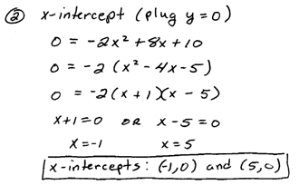 OpenAlgebra.com: Graphing Parabolas
