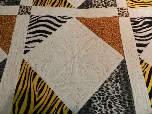Dinah's Quilts & Embroidery: Wild Animal Print Quilt