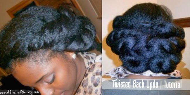 Twisted Back Updo | Tutorial | A Desired Beauty