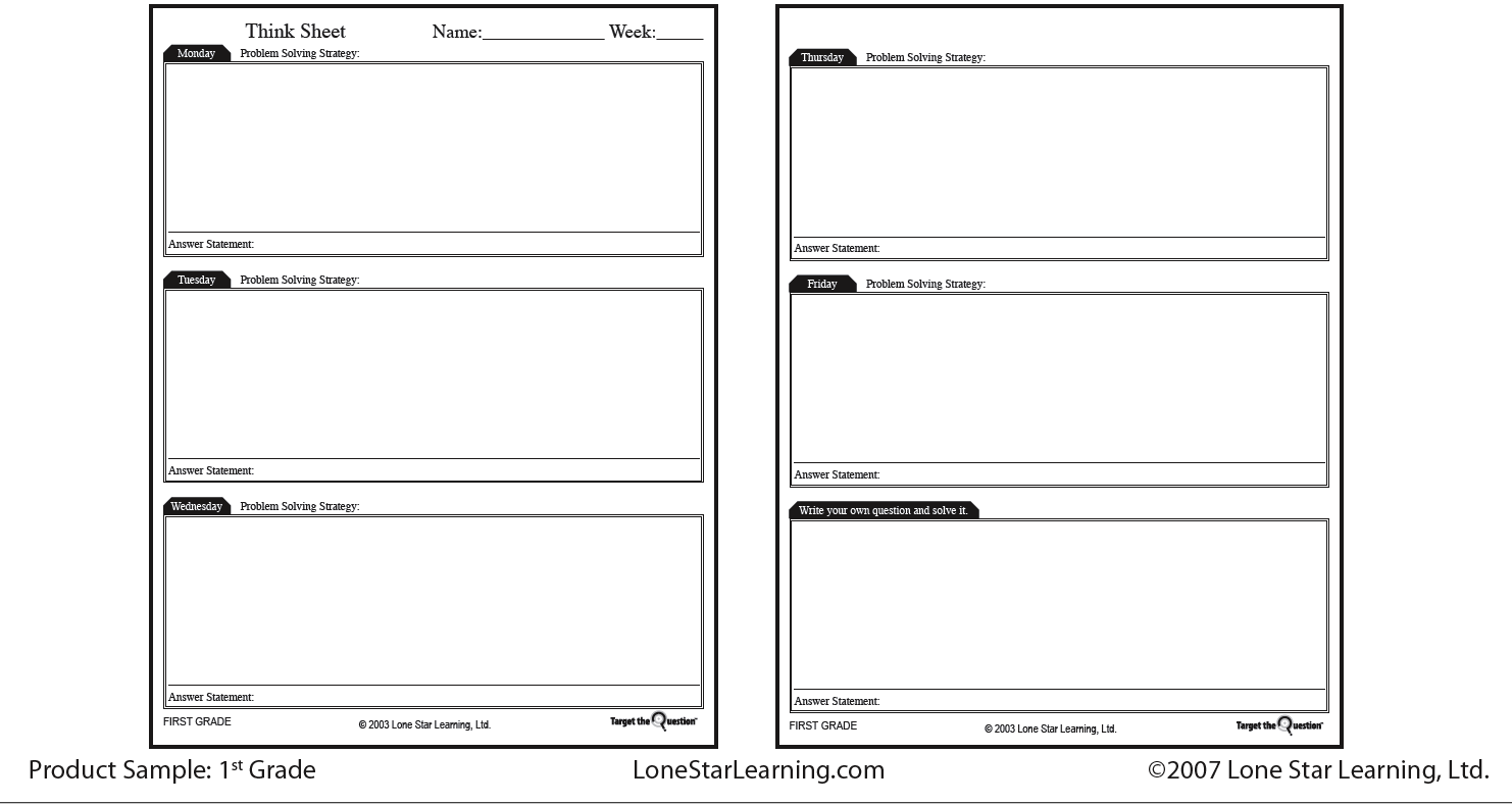 A Learning Journey: Schoolhouse Review: Target the Question by Lone ...