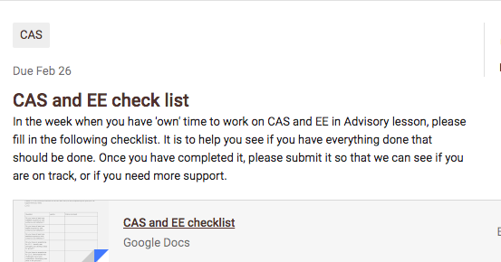 CAS blog at SIS 2017 - 19: Keeping Active with CAS