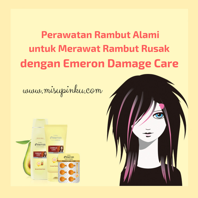 Perawatan Rambut Alami untuk Merawat Rambut Rusak dengan Emeron Damage ...