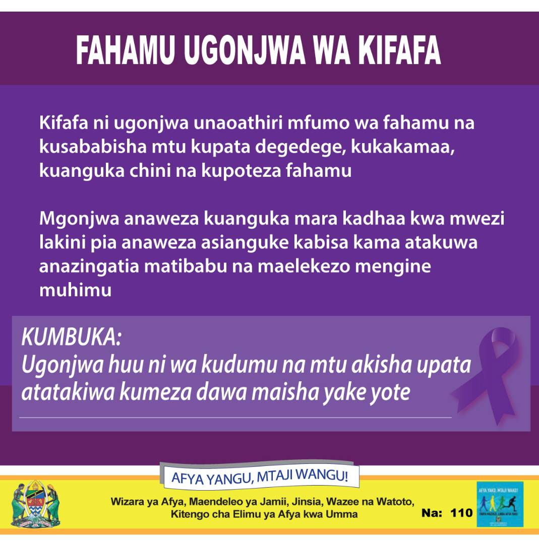 FAHAMU UGONJWA WA KIFAFA - Wizara ya Afya Tanzania