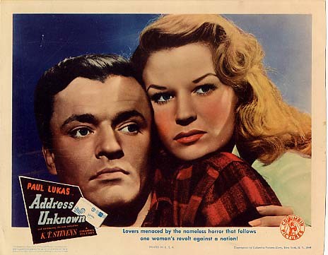 Laura's Miscellaneous Musings: Tonight's Movie: Address Unknown (1944) at the Noir City Film ...