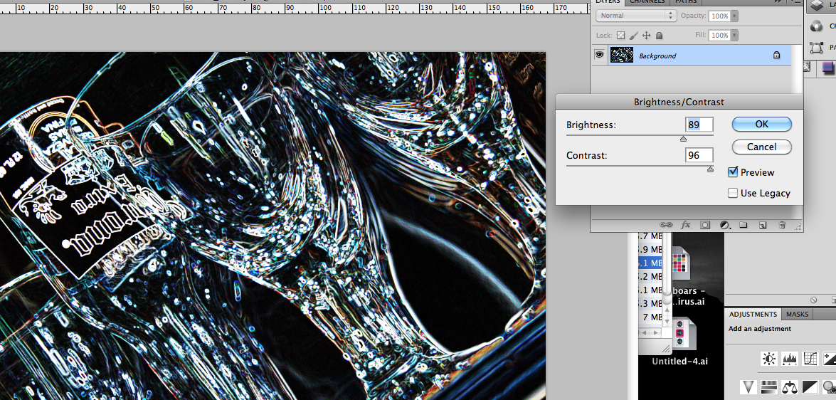 DESIGN PRACTICE: What is a line - experimenting with photoshop