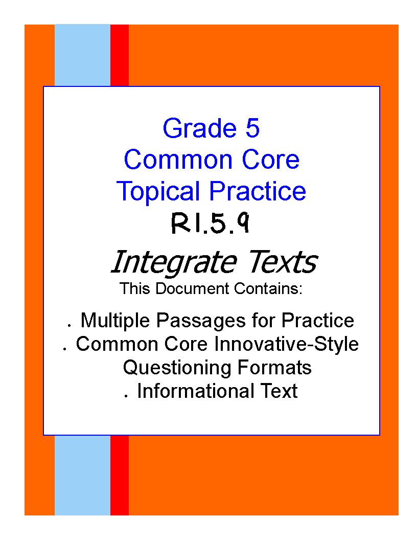Literacy & Math Ideas: Grade 5 Common Core Reading Assessments ...