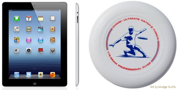 Sludge Output: Comparison: iPad3 vs Frisbee