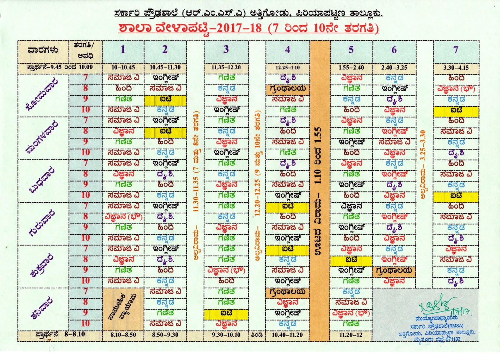 ಸರ್ಕಾರಿ ಹಿ.ಪ್ರಾ.ಮತ್ತು ಪ್ರೌಢಶಾಲೆ-ಅತ್ತಿಗೋಡು ಹತ್ತಿ (ರ) ನೋಡು