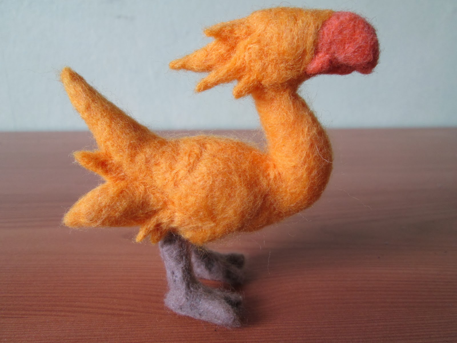 Sara Dunkerton Illustration and Animation: Needle Felted Chocobo!