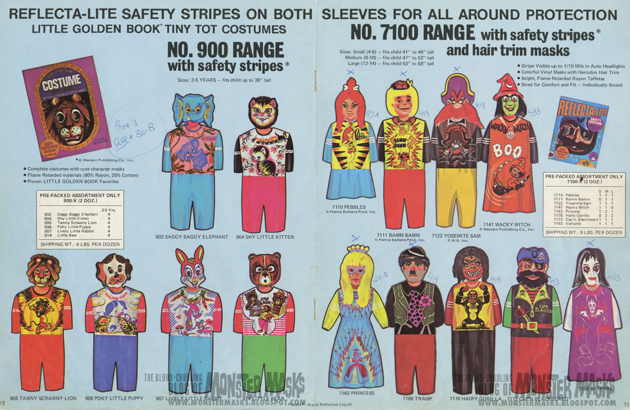 1973 Collegeville Costume Catalog | Blood Curdling Blog of Monster Masks