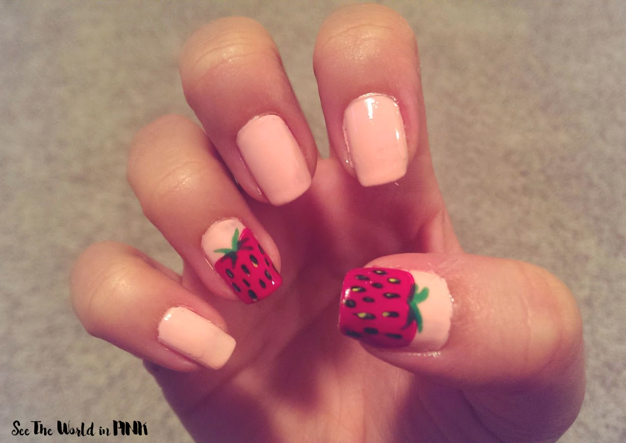 Nail Art Strawberry Tutorial