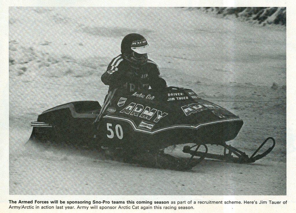 CLASSIC SNOWMOBILES OF THE PAST: ARMY SPONSORS SNO-PRO IN 1978