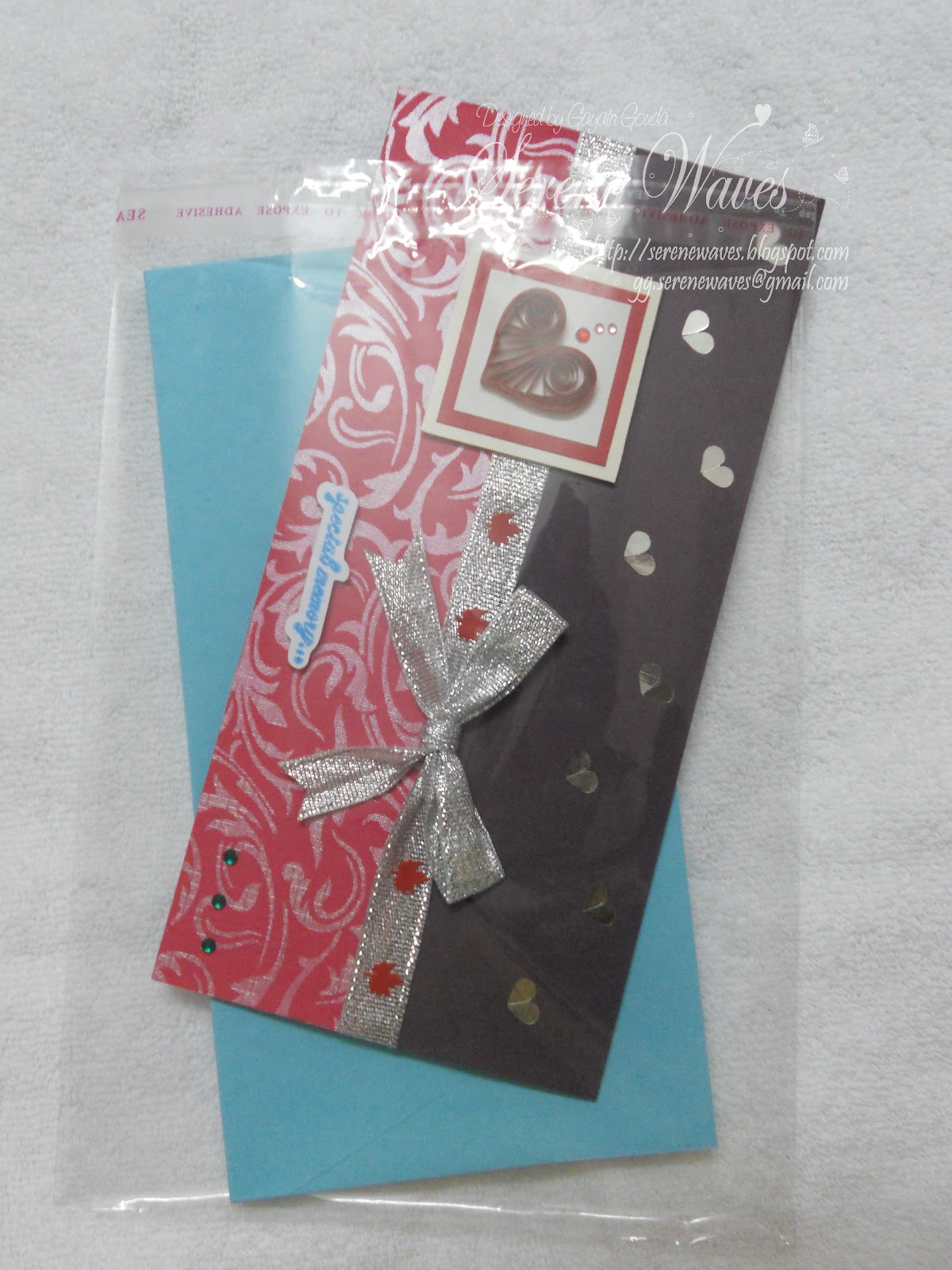 Serene Waves: A very simple CAS card - Generic / Love Card