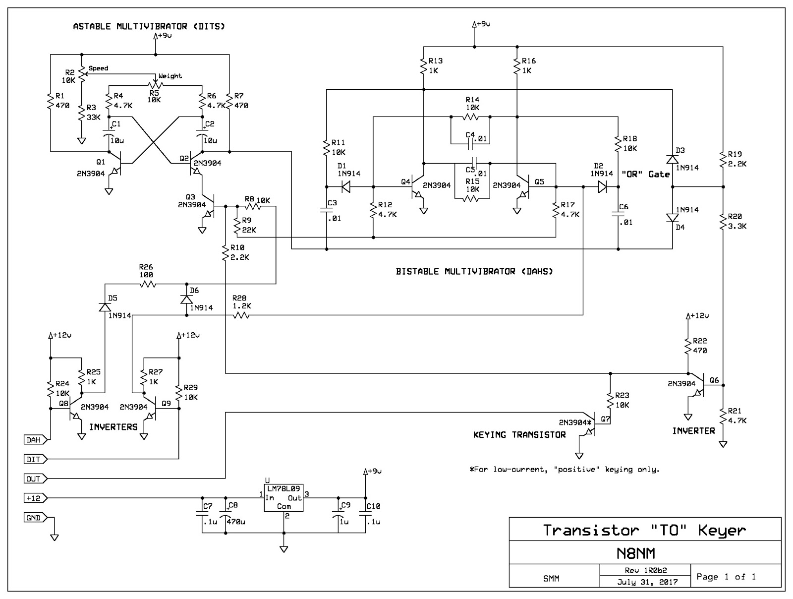 Steve's Eclectic Radio Blog: Discreet Transistor Keyer, Part 3 - Final ...