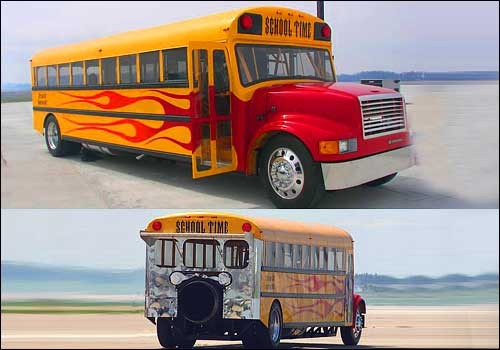 Heart to Heart Sri lanka: Rocket Engine holding School bus