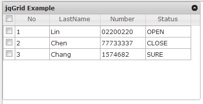 ~提姆備忘錄~: [Javascript] jQuery Grid Control - jqGrid 簡介