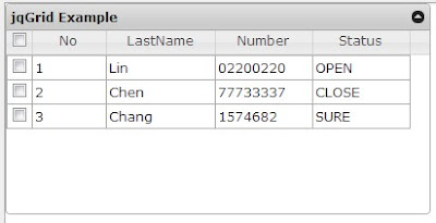 ~提姆備忘錄~: [Javascript] jQuery Grid Control - jqGrid 簡介