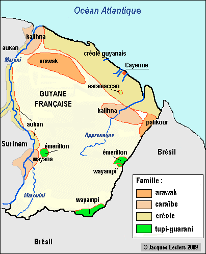 COMPOSITION ETHNOLINGUISTIQUE DE LA GUYANE FRANÇAISE