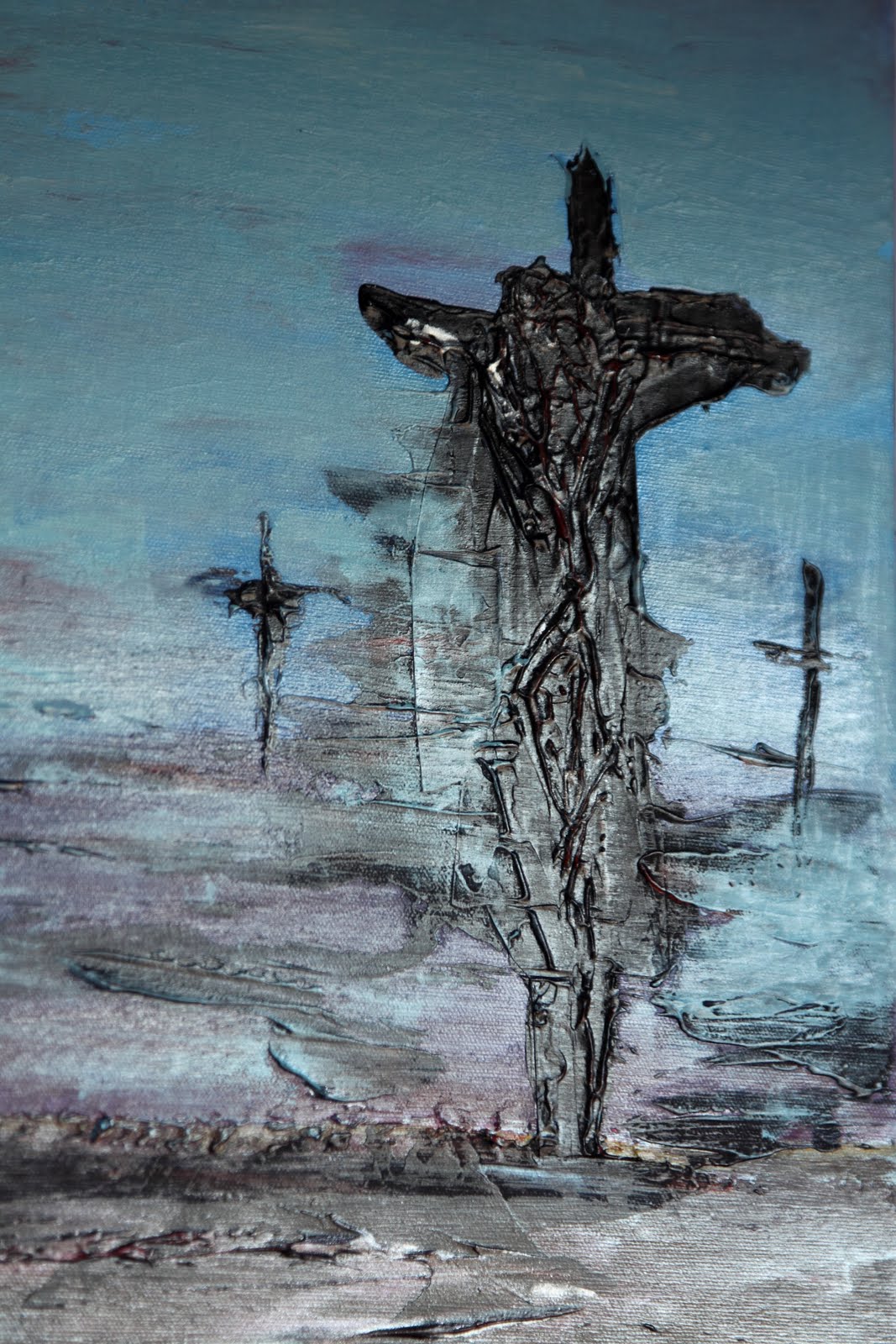 Artist Michelle Yozzo Drake: "Sacrifice" painting by Michelle Yozzo Drake