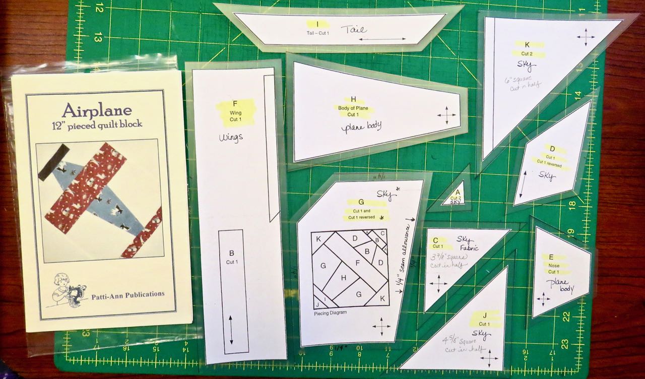 LuAnn Kessi: Airplane Quilt.......Piecing