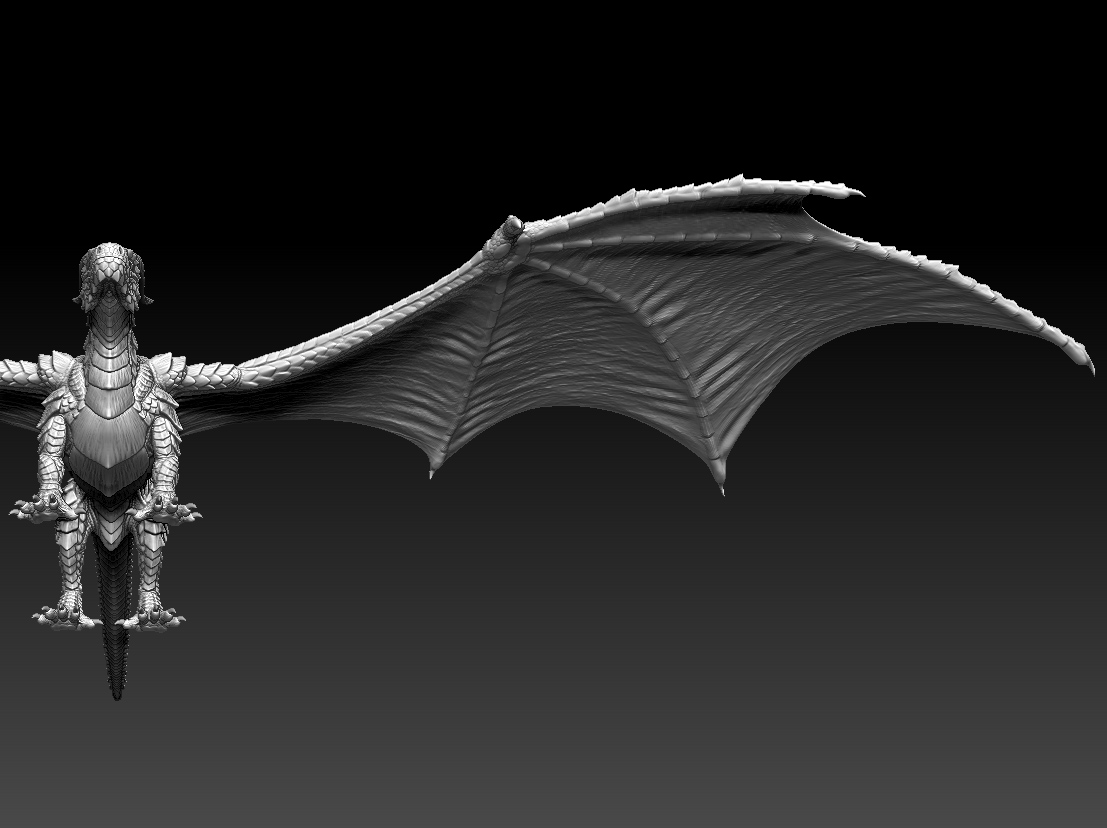 Dragon wings and horns