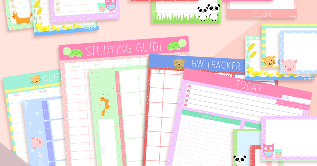 Snipped: Animal Themed Planner