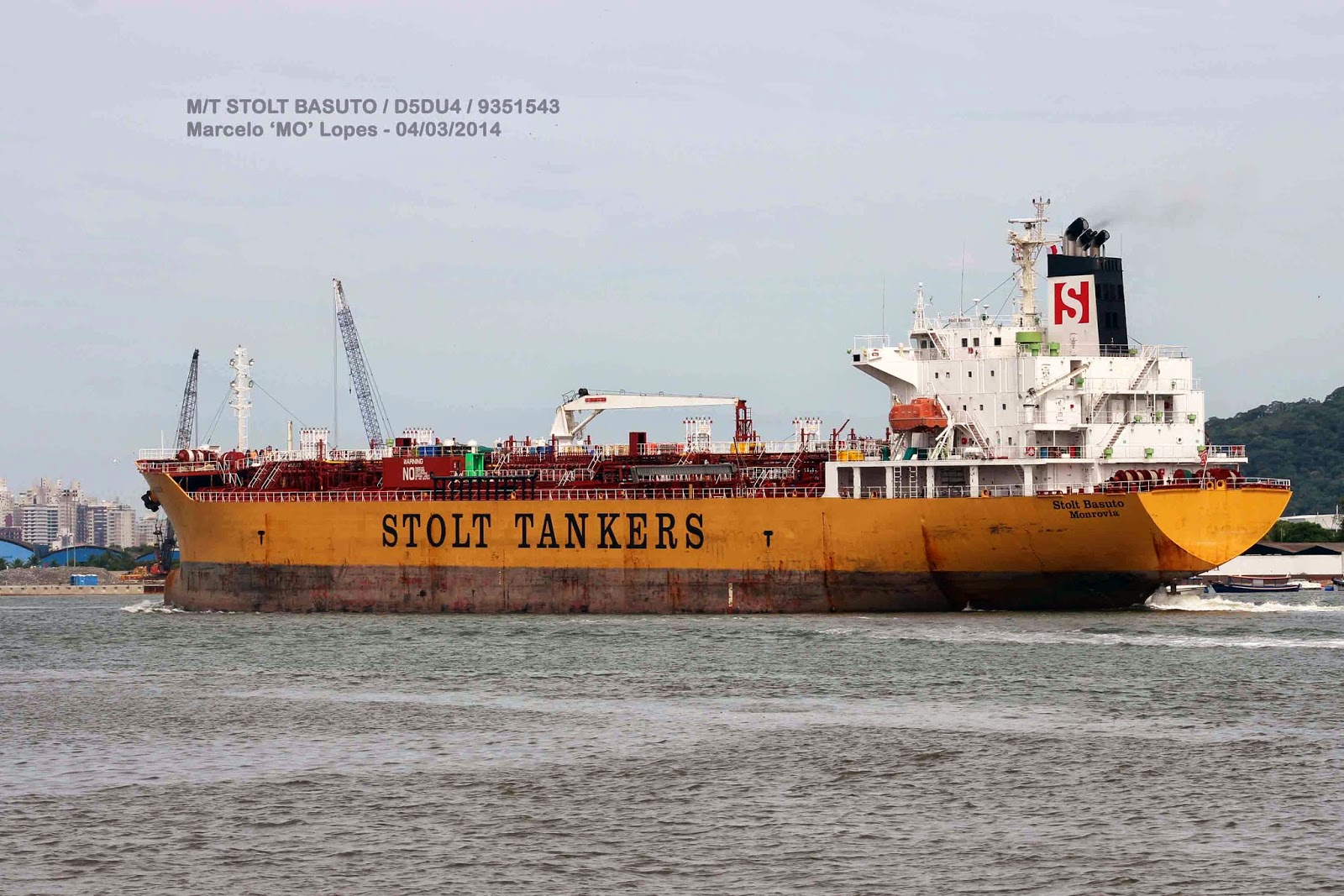 Santos Shiplovers: M/T Stolt Basuto / D5DU4 - Embarque de Ethanol na ...