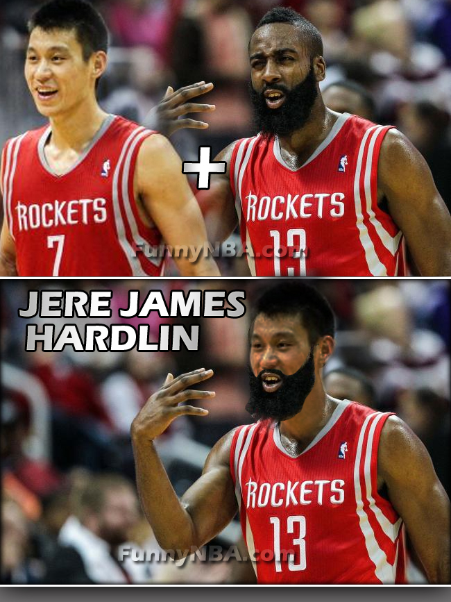 The Huston Rockets - Jeremy Lin , James Harden and Chandler Parson ...
