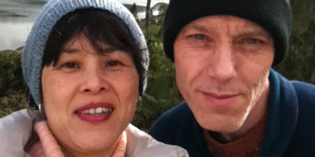 Stephen McIntyre with his wife Reiko Yanai.