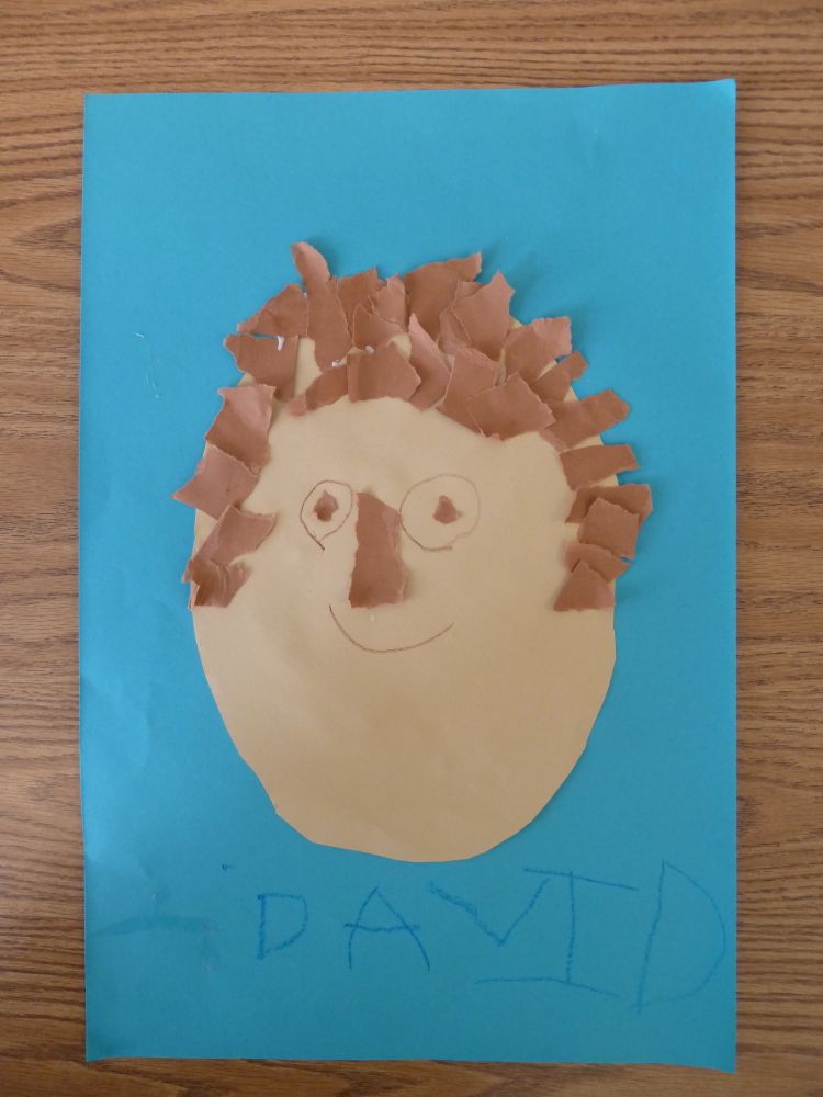 The Accidental Art Teacher: Self portraits with paper