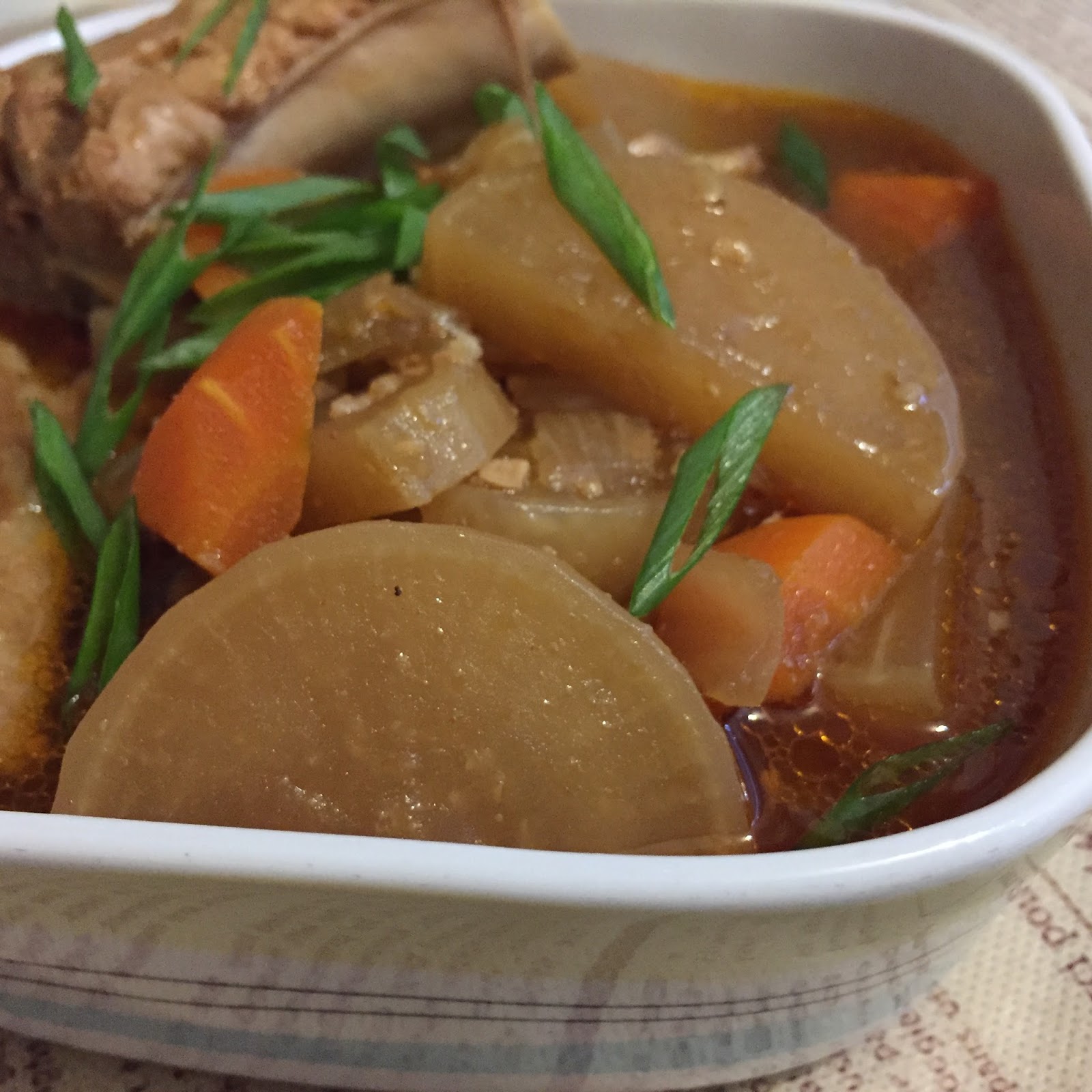 My Mind Patch: Radish Pork Rib Stew 卤萝卜排骨