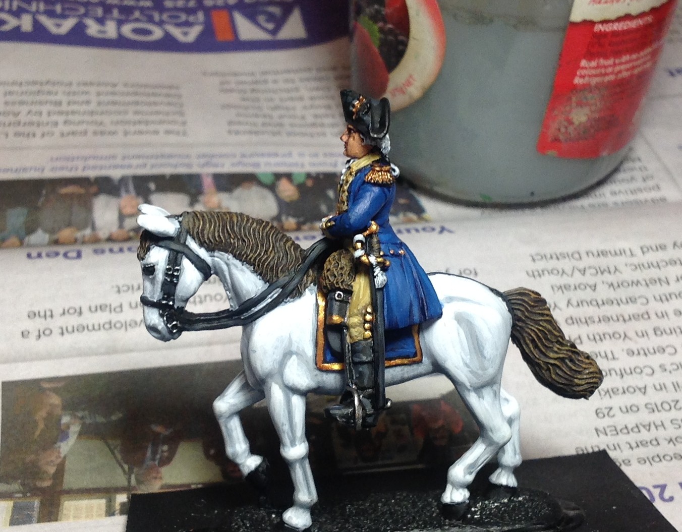 15mm paint shack: 40mm Front Rank George Washington new Commission Begins
