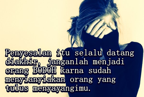 Kata Kata Penyesalan Terdalam Karena Cinta Update 9 April 2017 - DP BBM 23