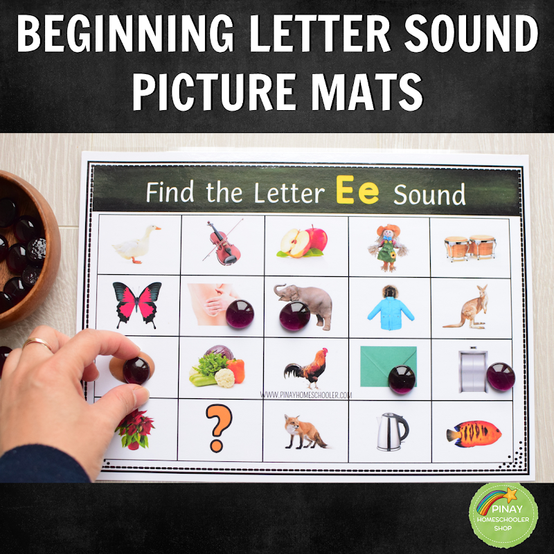 Beginning Letter Sound Picture Mats | The Pinay Homeschooler