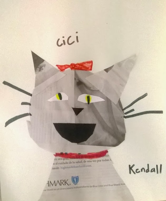 King Elementary Art Room: 1st Grade Cat Collage