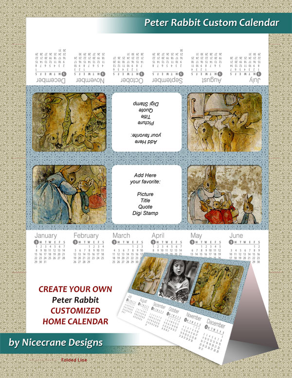 Nicecrane Designs: Adorable Custom Calendars (CU) & Freebie