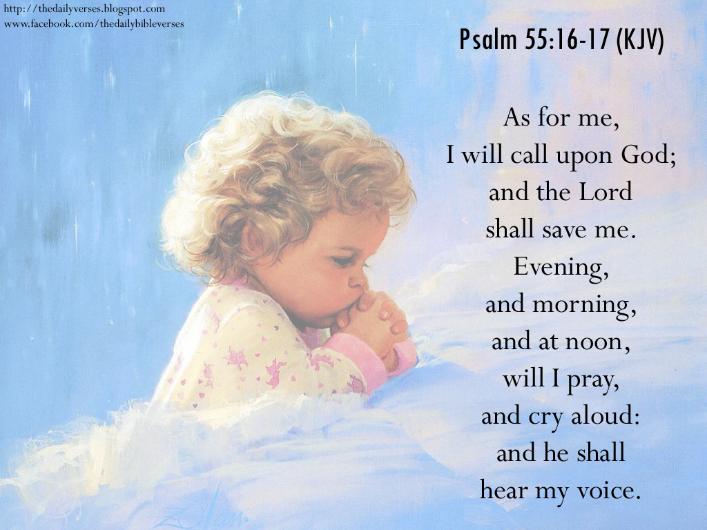 Daily Bible Verses Psalms 55 16 17