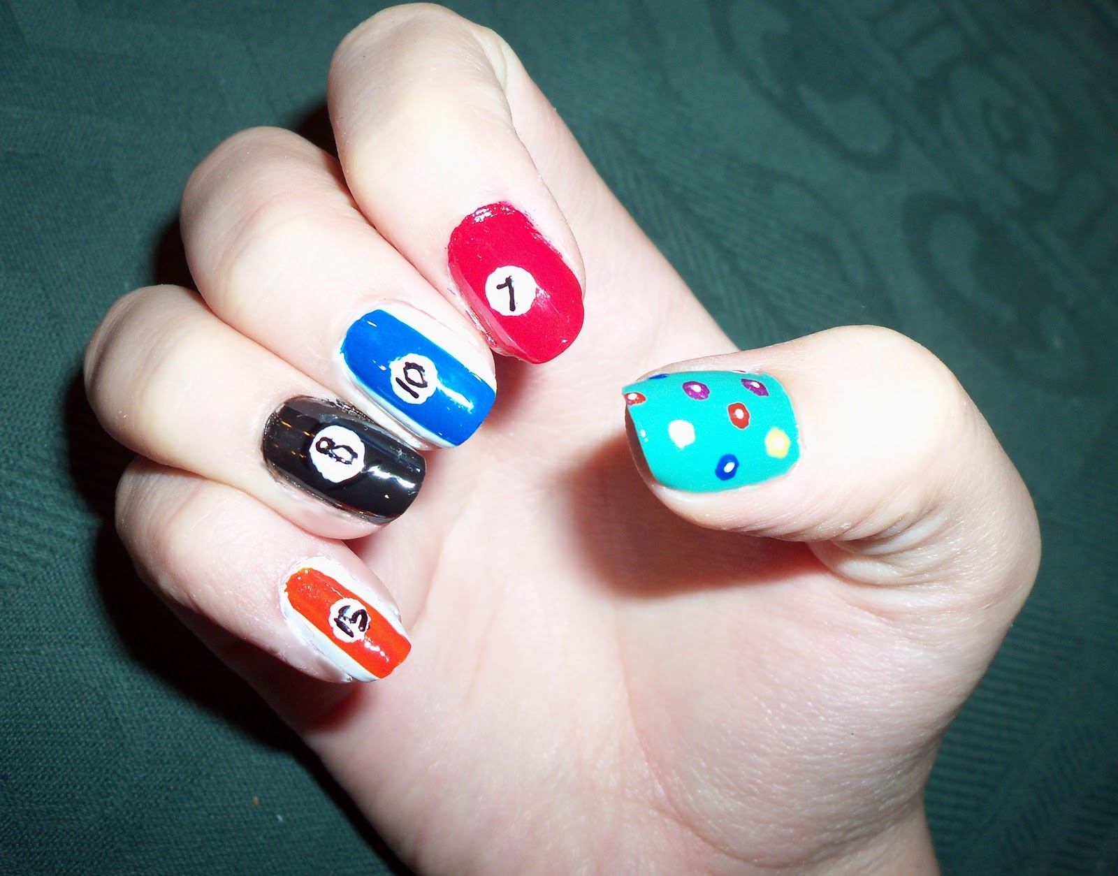 Nails in bloom: Pool Balls for Edinburgh