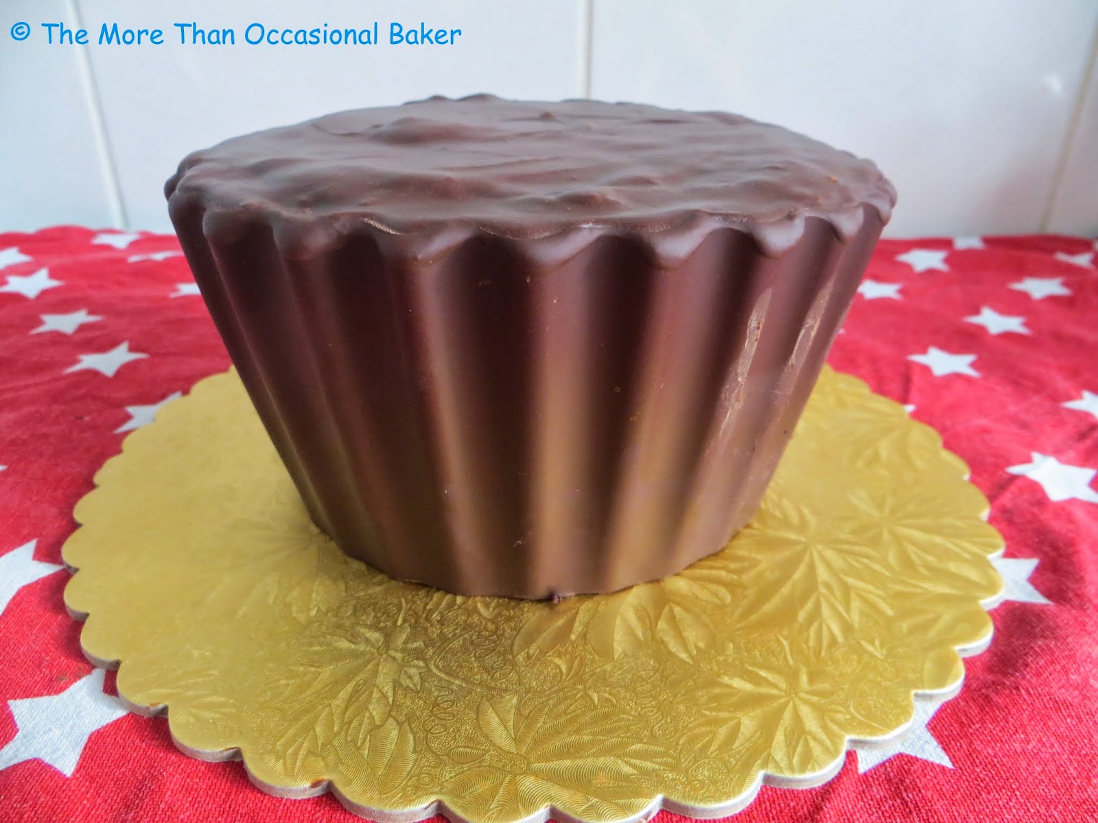 The more than occasional baker: Giant Reese's Peanut Butter Cup Cake