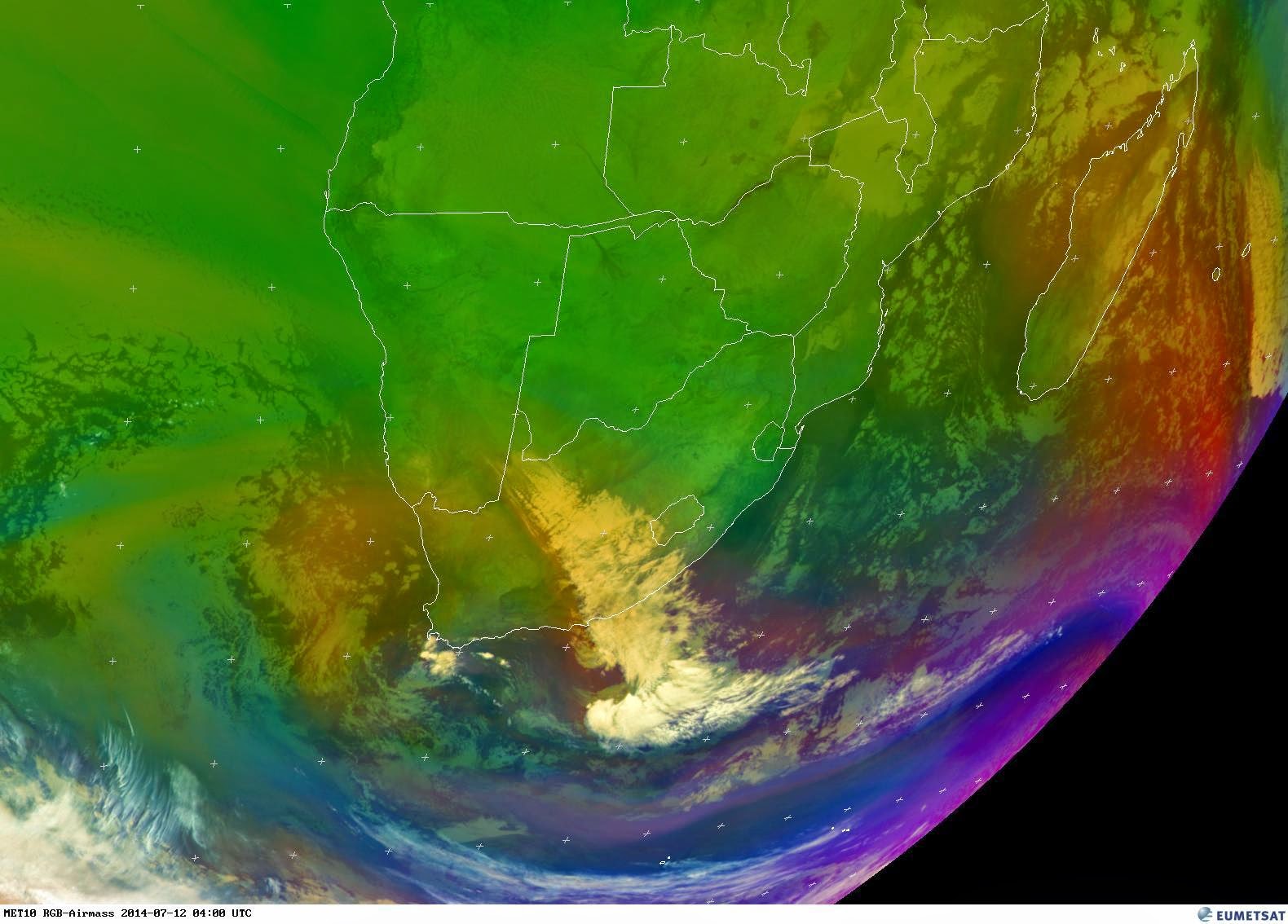 Mossel Bay Weather Observation, South Africa : Weather Satellite Image ...
