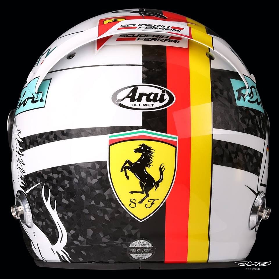 Racing Helmets Garage: Arai GP-6 RC S.Vettel Austin 2017 by Jens Munser ...