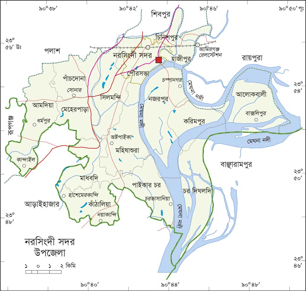 Bangladesh Map All: Narsingdi Sadar Upazila MAP