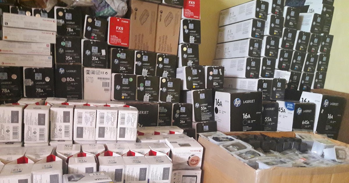 sentral tinta dan toner printer komputer