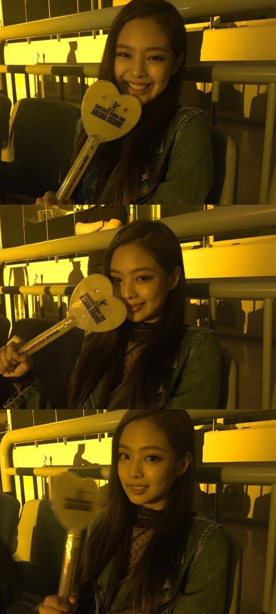 Jennie perfects her eye smiles for the camera
