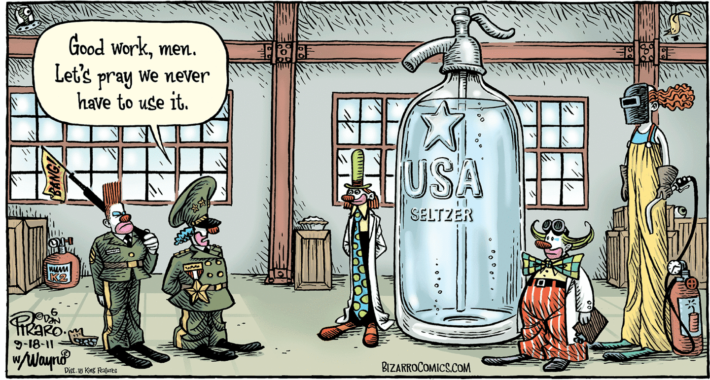 All Fall Down: The Craft & Art of Physical Comedy: Bizarro Cartoon Roundup