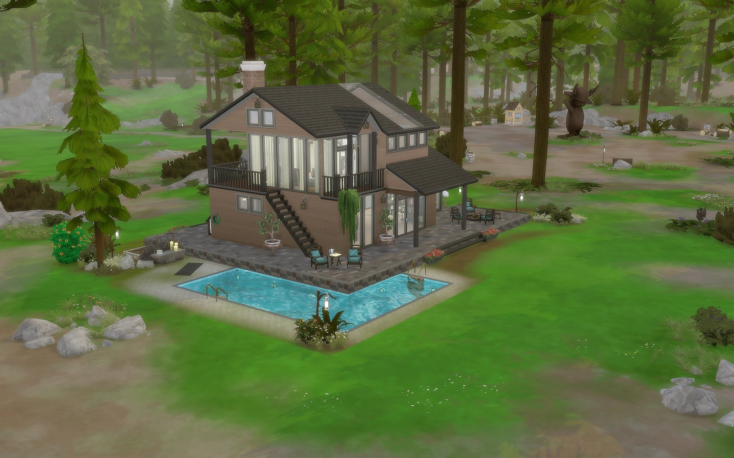 House 58 - Cabin For Couple - Via Sims