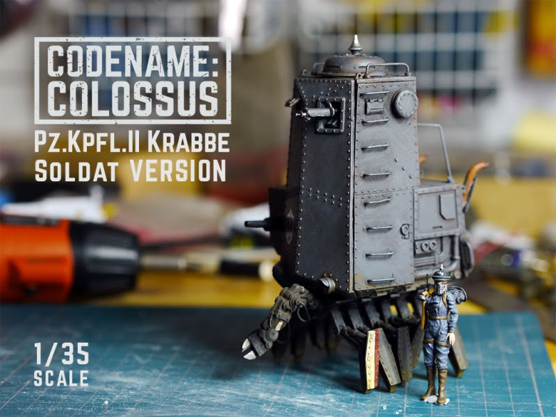 Machination Studio's "Pz.Kpfl.II Krabbe" walker kit for Sept 15th Launch