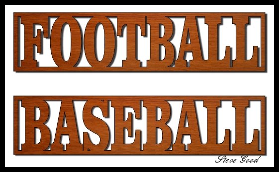 Scrollsaw Workshop: 15 inch sports signs scroll saw patterns. A new ...