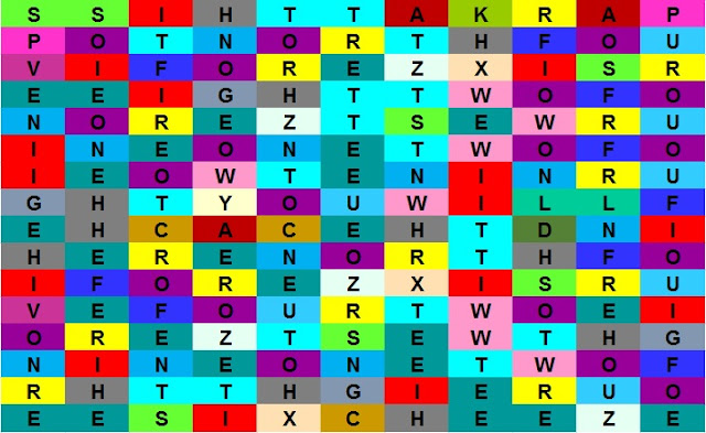 Puzzle Network: GC26P1E - Look at ALL them PURDY PURDY COLORS!