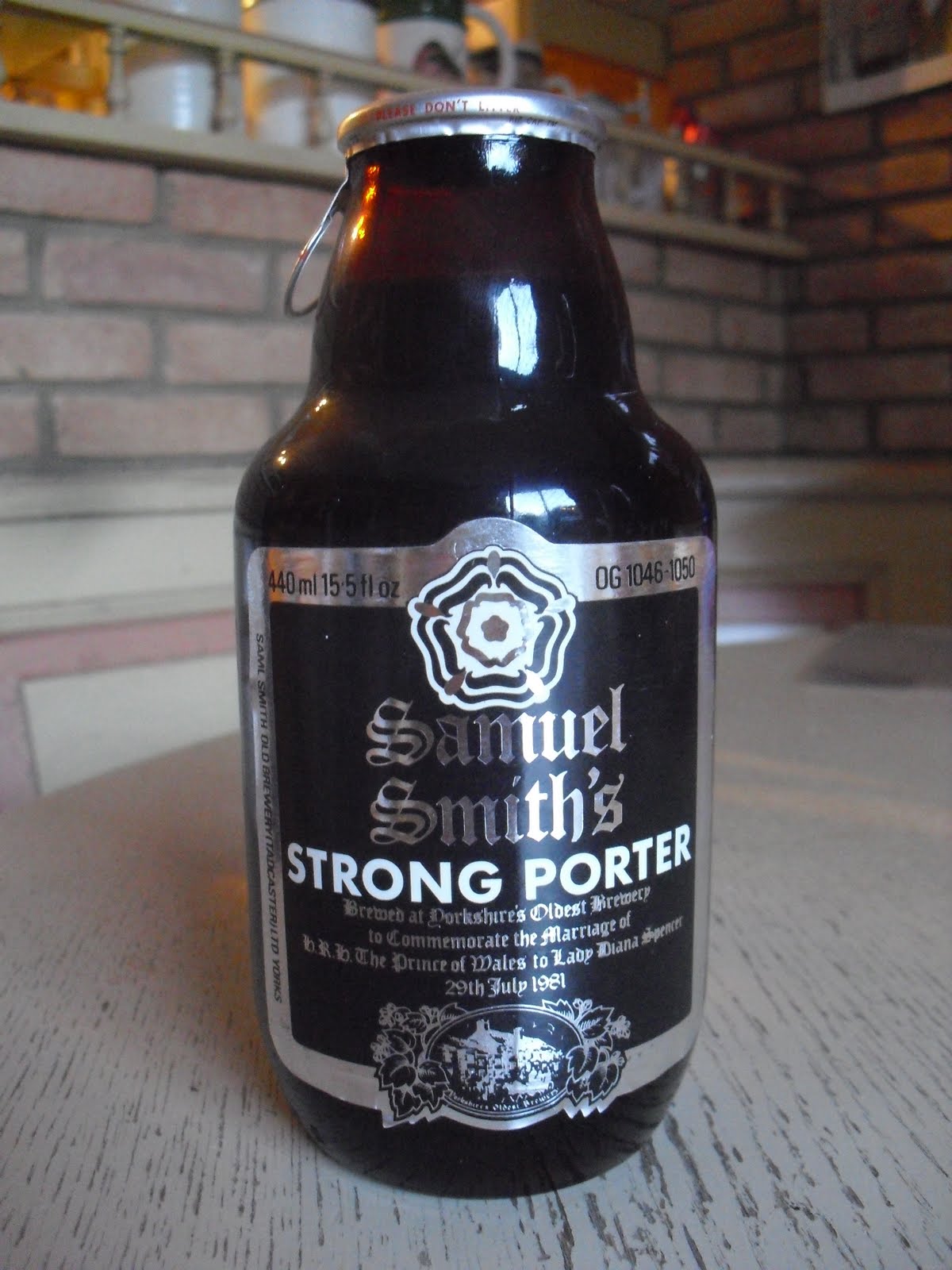 Beer Justice: Royal Wedding Beer - Samuel Smith's Strong Porter 1981